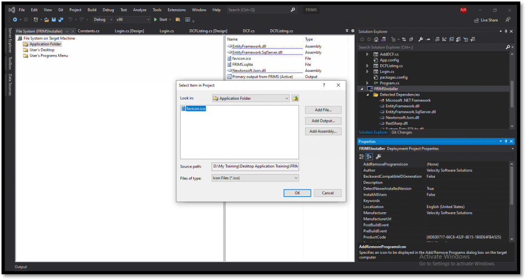 Know How to Create exe for the desktop application