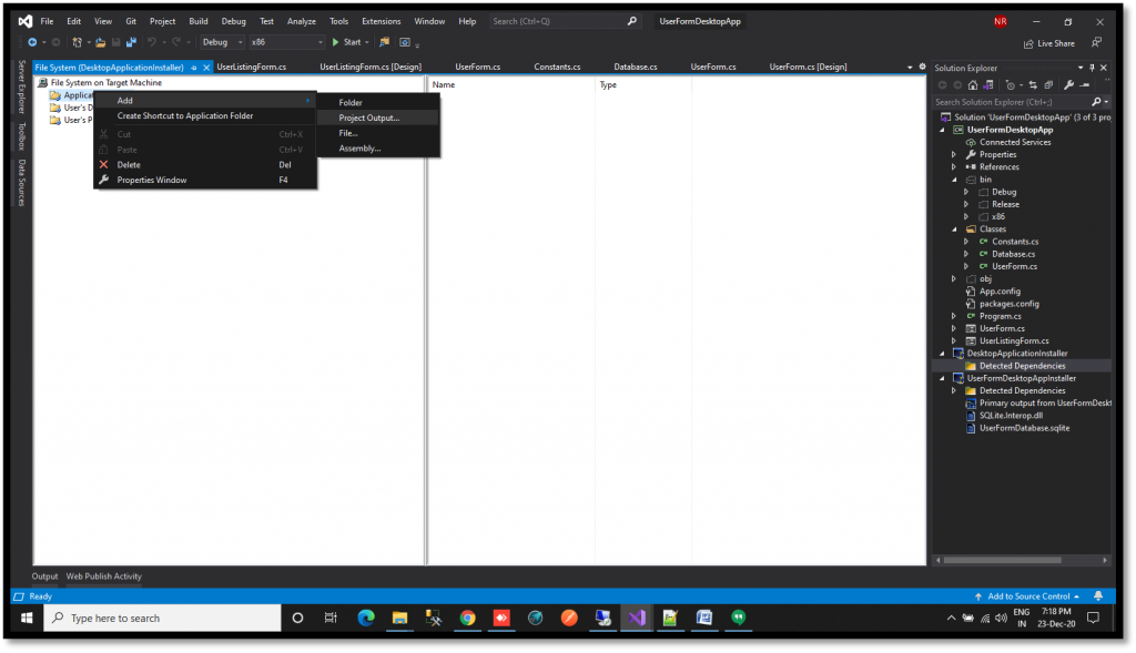 Know How to Create exe for the desktop application